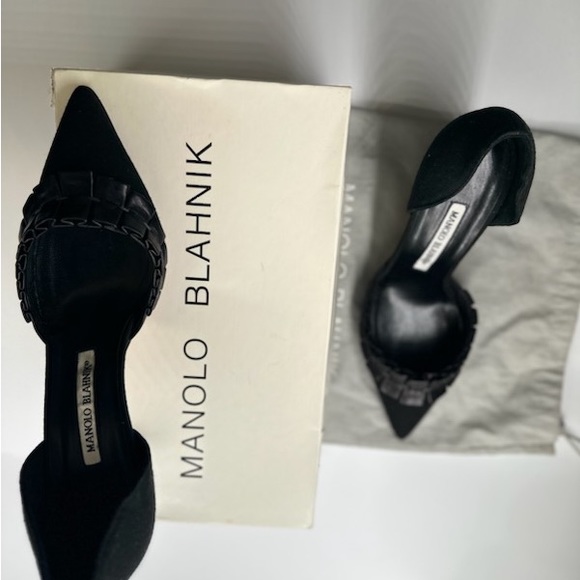 Manolo Blahnik | Shoes | Manolo Blahnik Black Shoes Size 75 | Poshmark